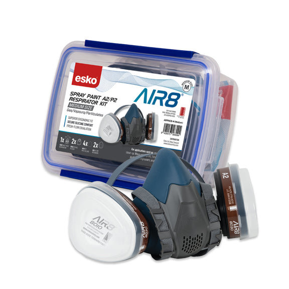 Esko AIR8 Full Face Spray Paint Mask Kit – trademax.co.nz